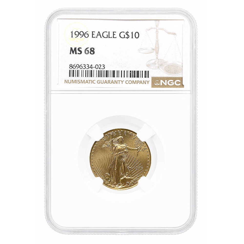 1996 1/4 oz $10 Gold American Eagle NGC MS 68