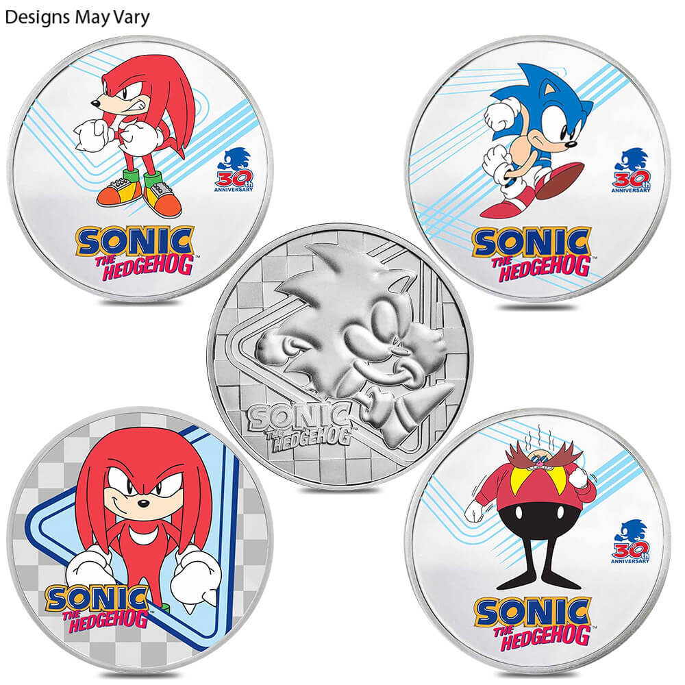 1 oz Niue Sega Sonic the Hedgehog Silver Coin Random Design