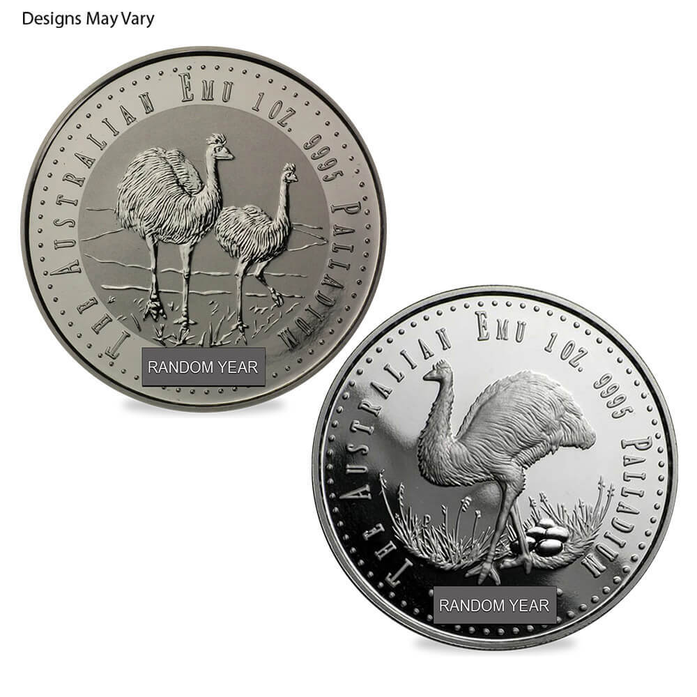 1 oz Palladium Australian Emu Coin Perth Mint BU/Proof