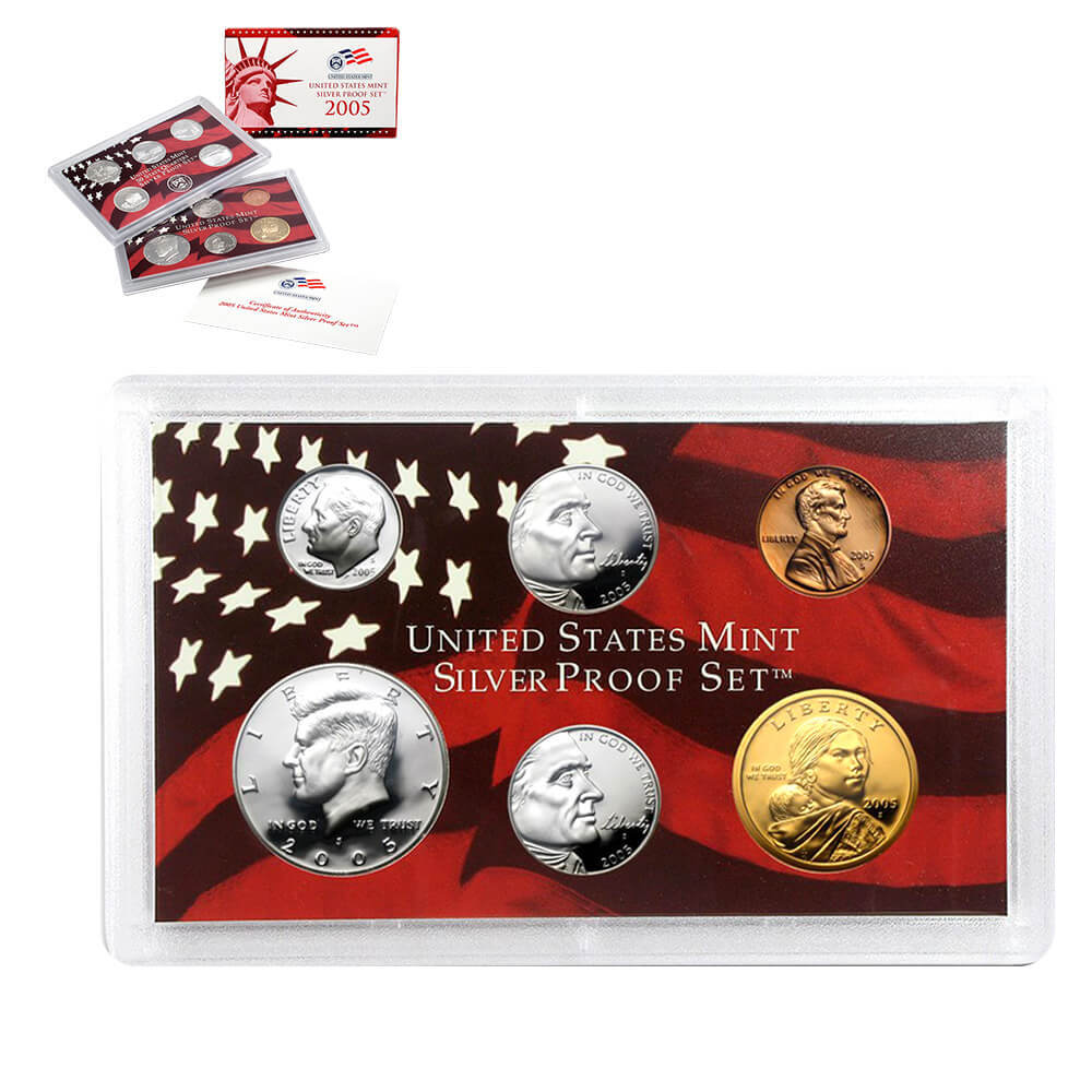 2005-S US Mint Proof Silver Set (w/Box & COA)