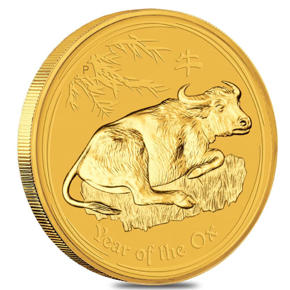 2009 1/10 oz Gold Lunar Ox Australian Perth Mint Series II