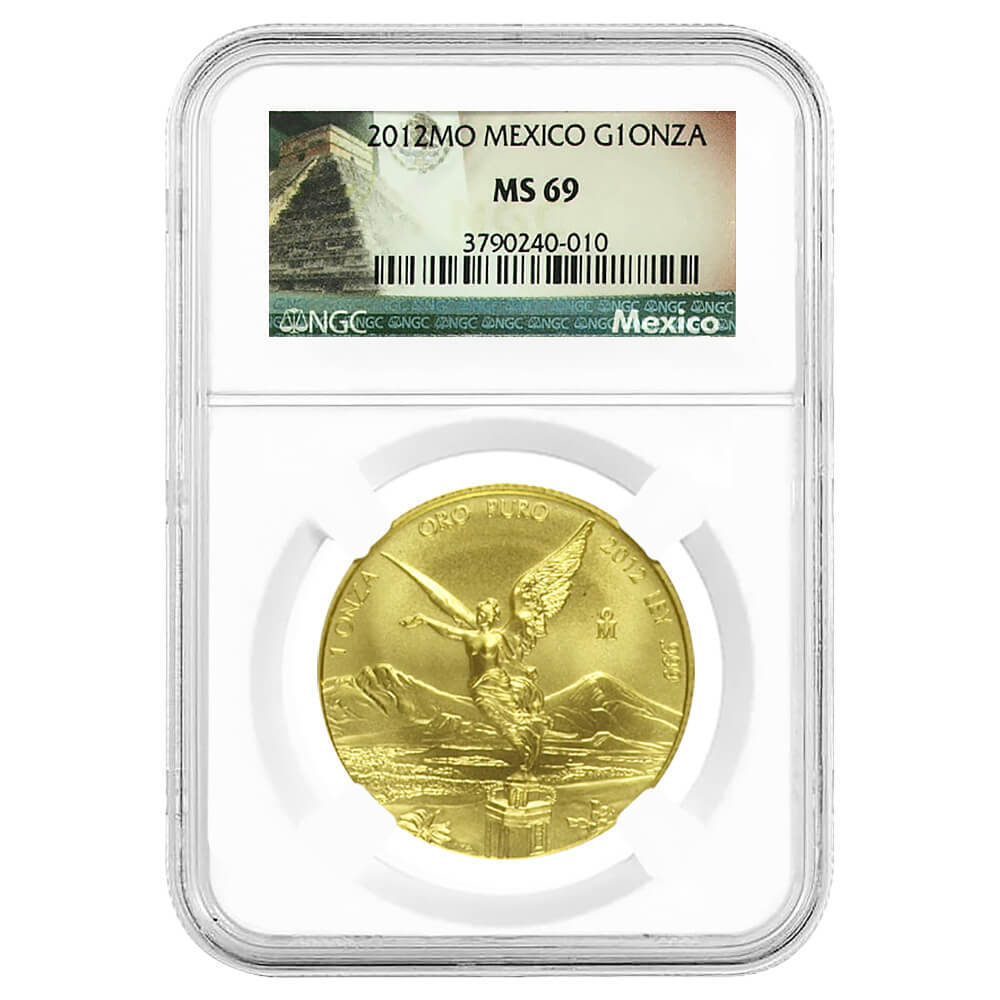 2012 1 oz Mexican Libertad Gold Coin NGC MS 69