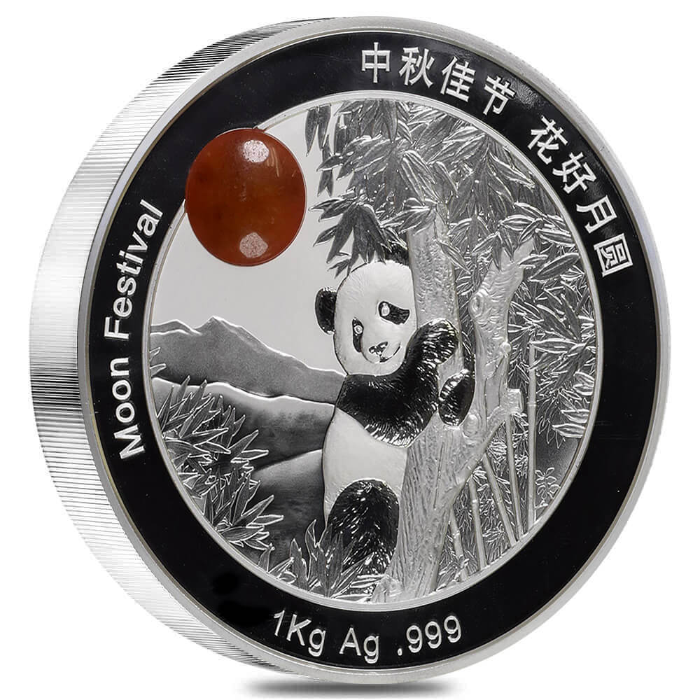 2019 China 1 Kilo Panda Moon Festival Proof Silver Medal