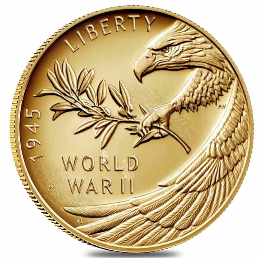 2020-W 1/2 oz End of WWII $25 Gold Coin Scruffy w/Box & COA