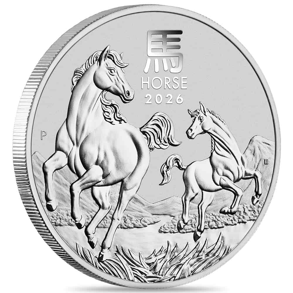 2026 1 oz Silver Lunar Horse BU Australian Perth Mint