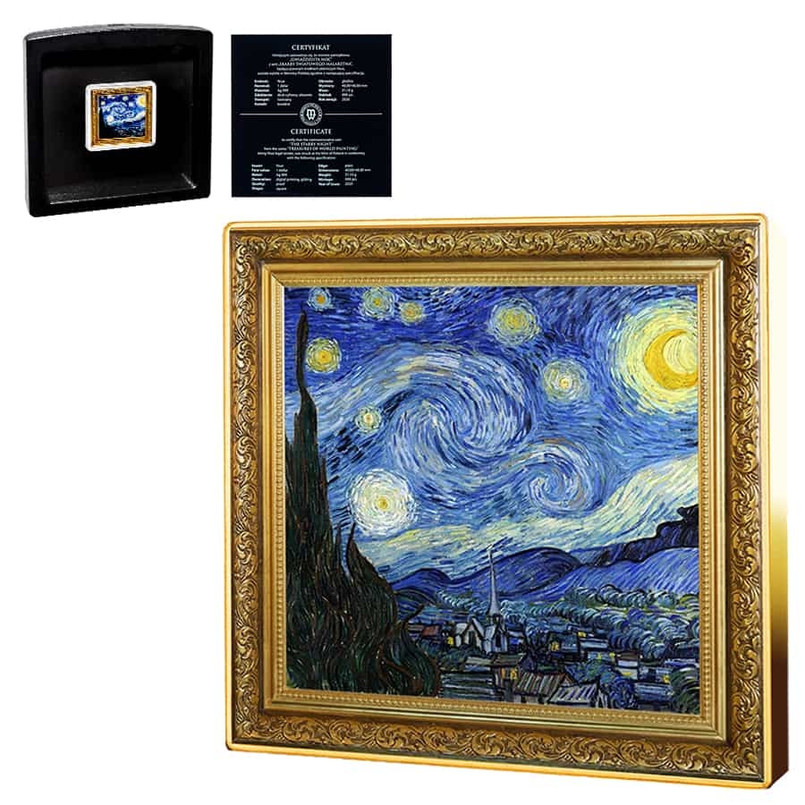 2020 1 oz Silver Starry Night Vincent van Gogh|Bullion Exchanges