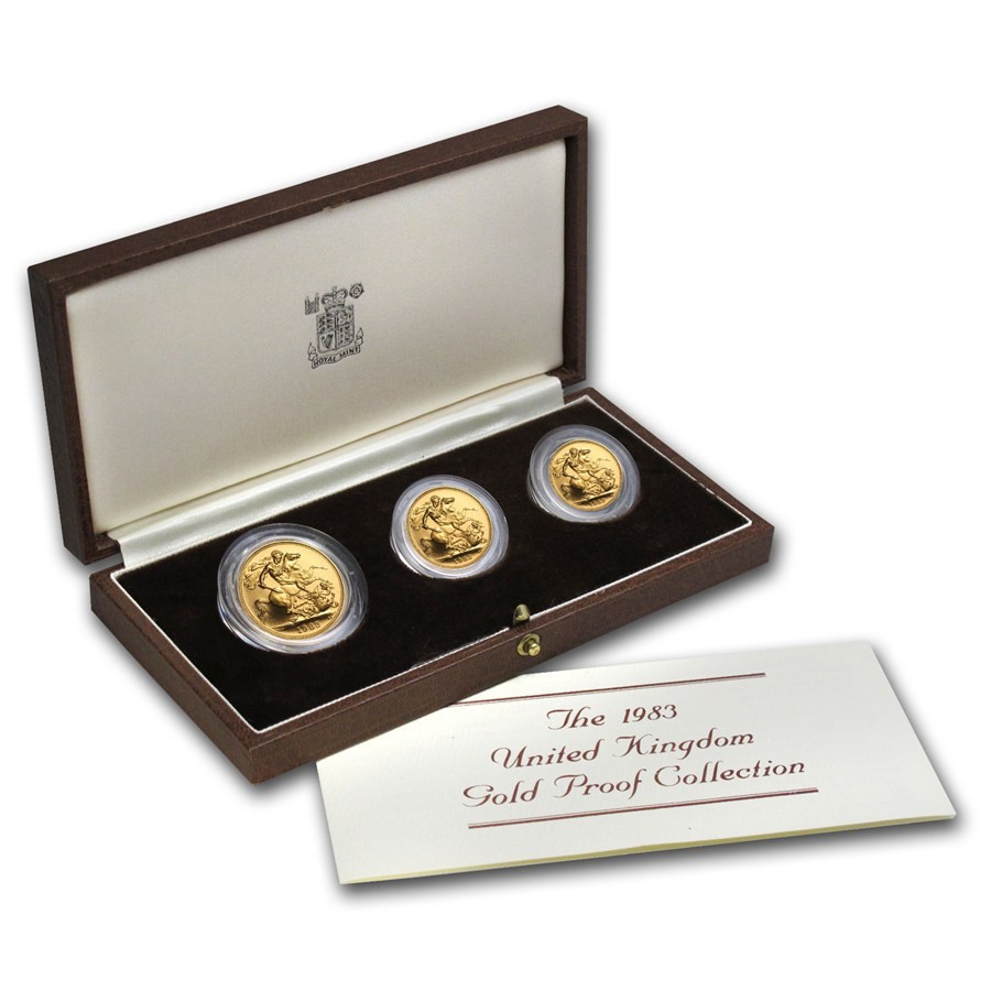 1989 Great Britain 3-Coin Gold Proof Set | Bullion Exchanges
