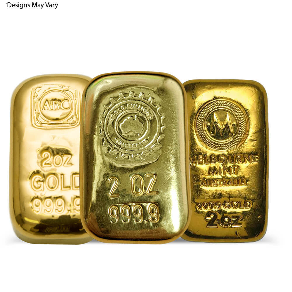 2 oz Generic Gold Bar .999+ Fine (Secondary Market)