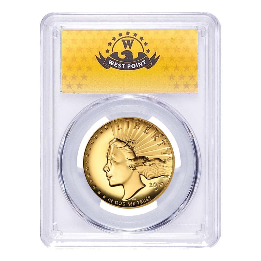 2019 W 1 oz Gold High Relief American Liberty PCGS SP 70 PL