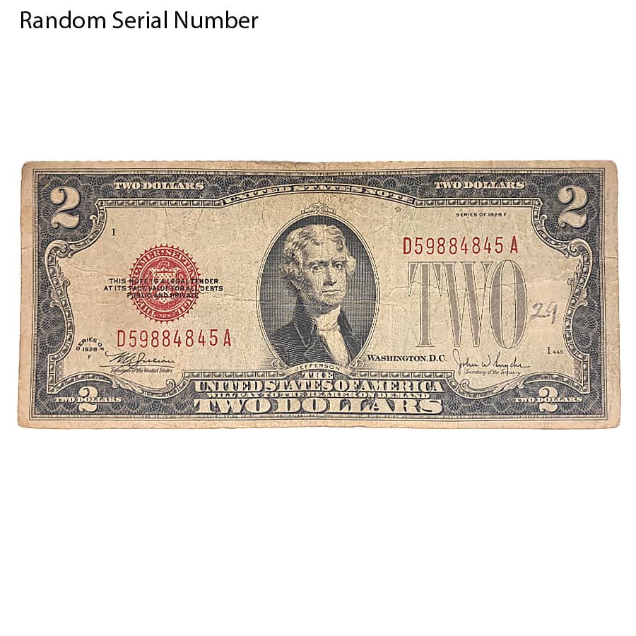 two dollar bill front