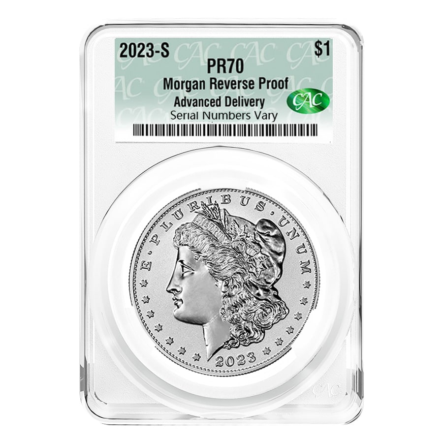 2023-S Morgan Silver Dollar Reverse Proof CAC 70 AD