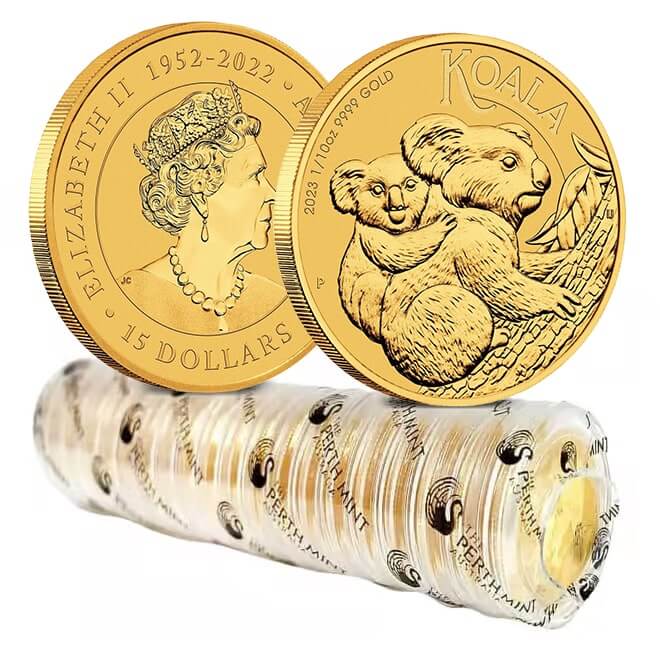 Lot of 20 - 2023 1/10 oz Gold Australian Koala Perth Mint BU