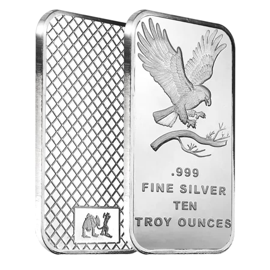 10 oz Eagle Silver Bar .999 Silver | Bullion Exchanges