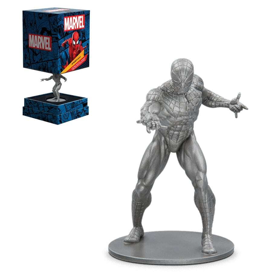 140 gram New Zealand Mint Marvel Spider-Man Silver Miniature