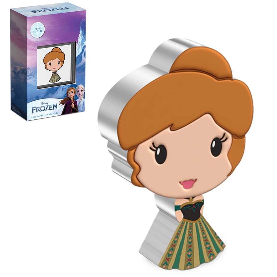 2022 Niue 1 oz Disney Frozen Anna Silver Chibi Coin