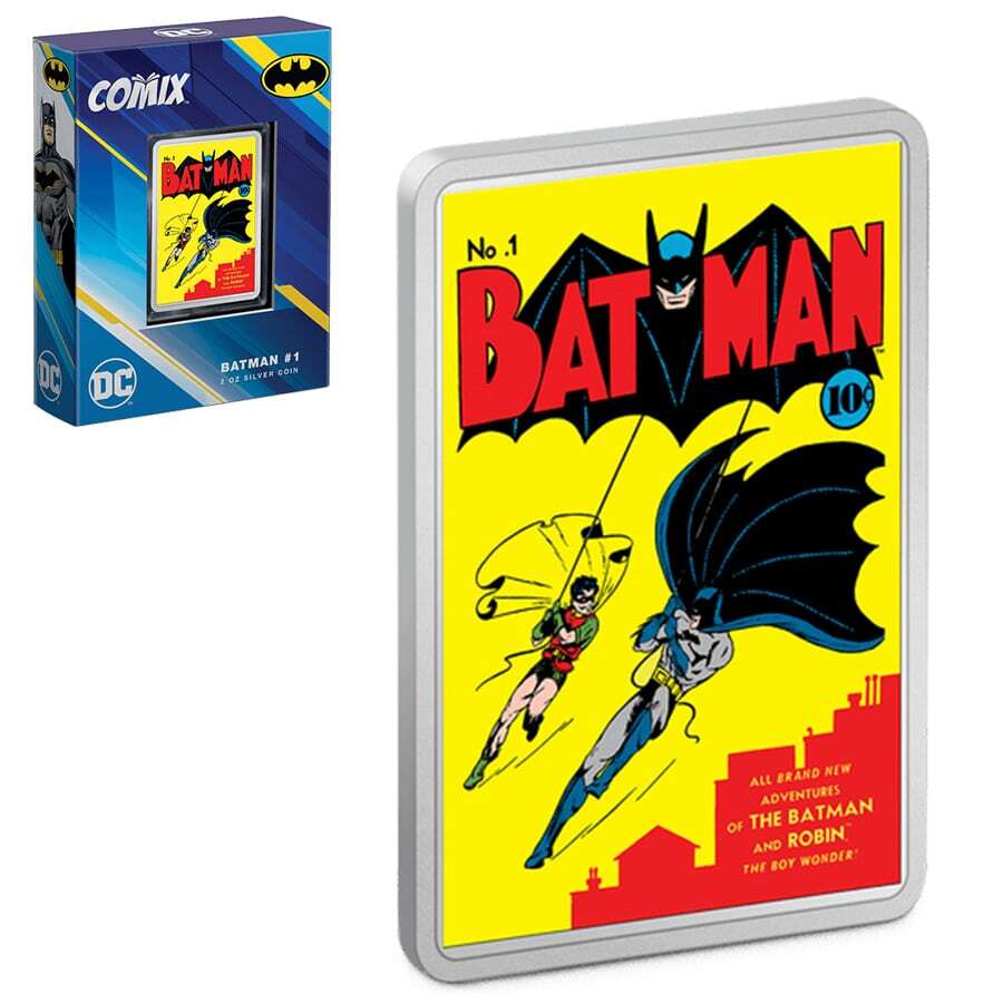 2023 Niue 2 oz DC Comics Batman #1 Silver Comix Coin