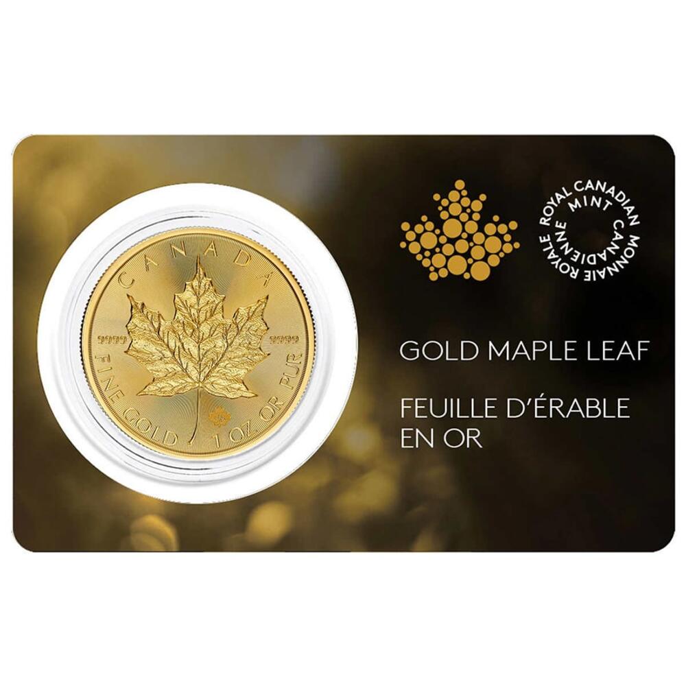 2025 1 oz Canadian Gold Maple Leaf $50 Coin BU (in Assay)