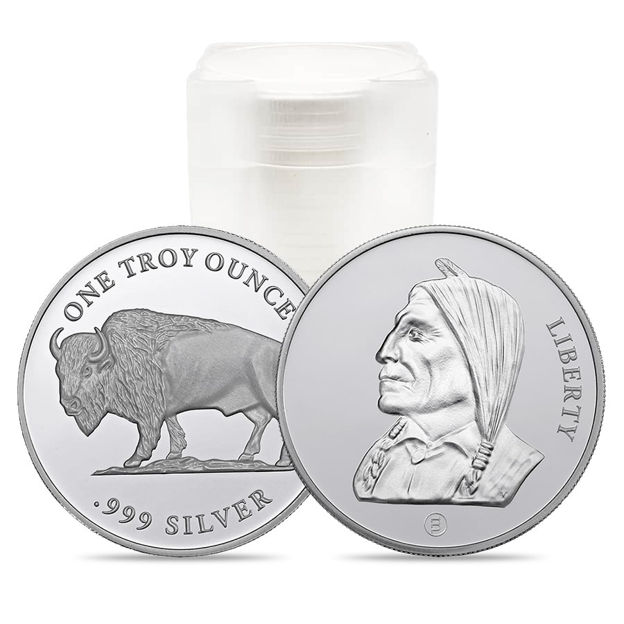 Tube of 20 - 1 oz Buffalo Proof-like Silver Round .999 Fine