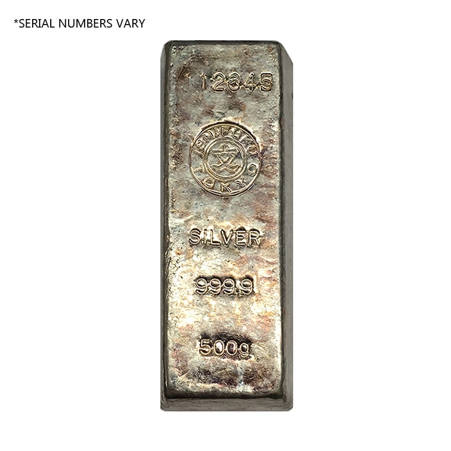 500 gram Ishifuku Tokyo Silver Bar | Bullion Exchanges