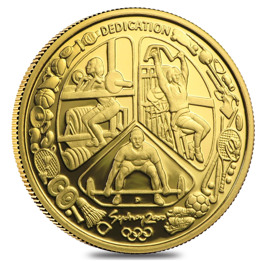 2000 Australian Proof Gold $100 Sydney Olympics Dedication