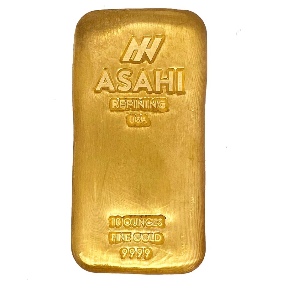 10 oz Asahi Cast Gold Bar | Bullion Exchanges