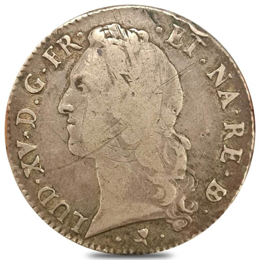 1742-1767 France 1 Ecu Louis XV Silver Coin Circ (Random Year)
