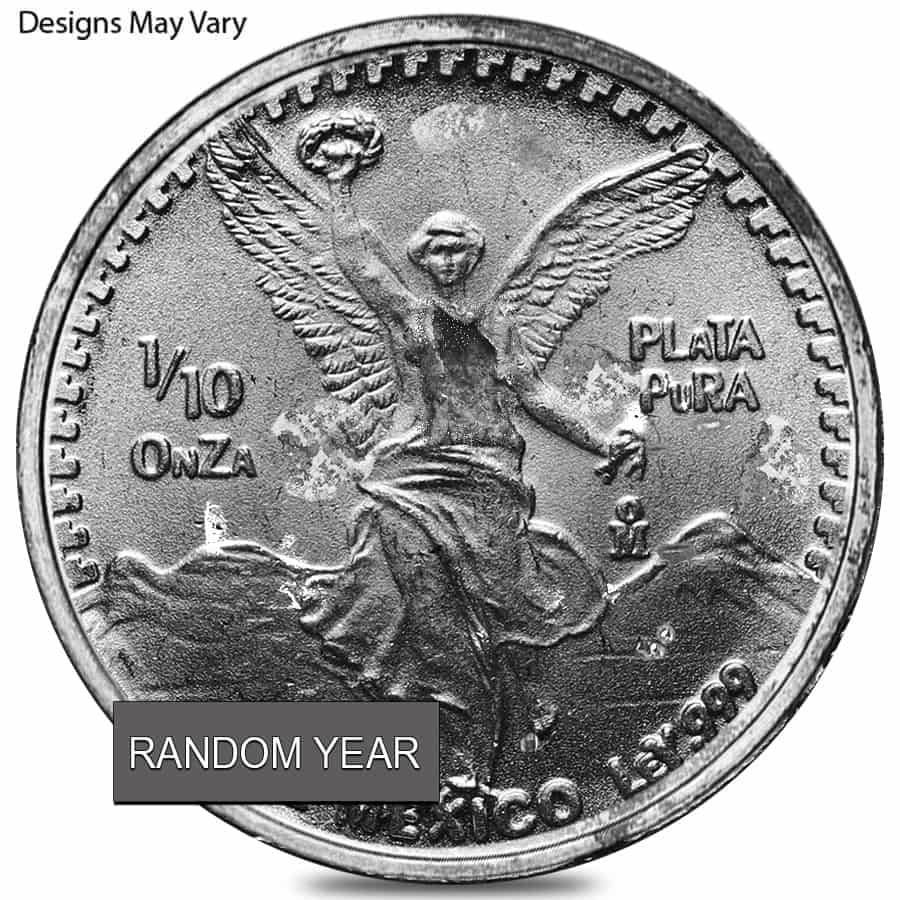 1/10 oz Mexican Silver Libertad Coin Cull (Random Year)