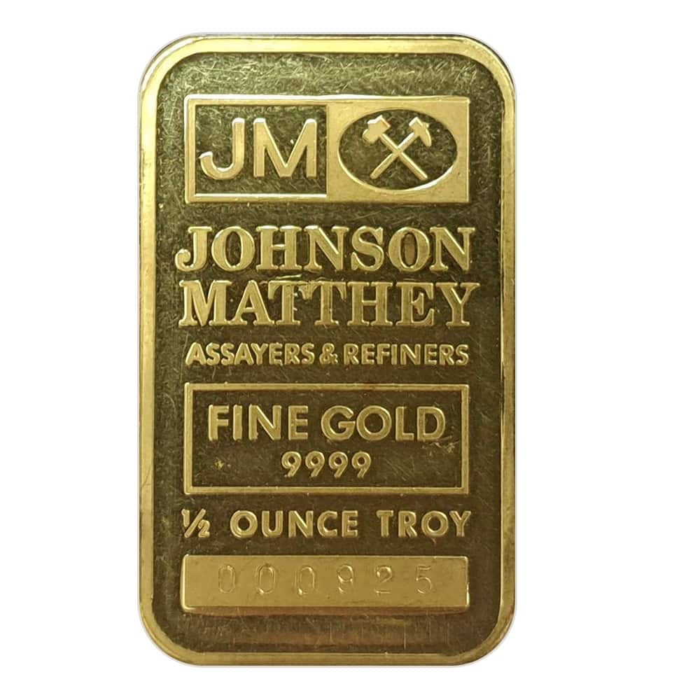 1/2 oz Johnson Matthey Cortez Gold Mines Safety Award Gold Bar