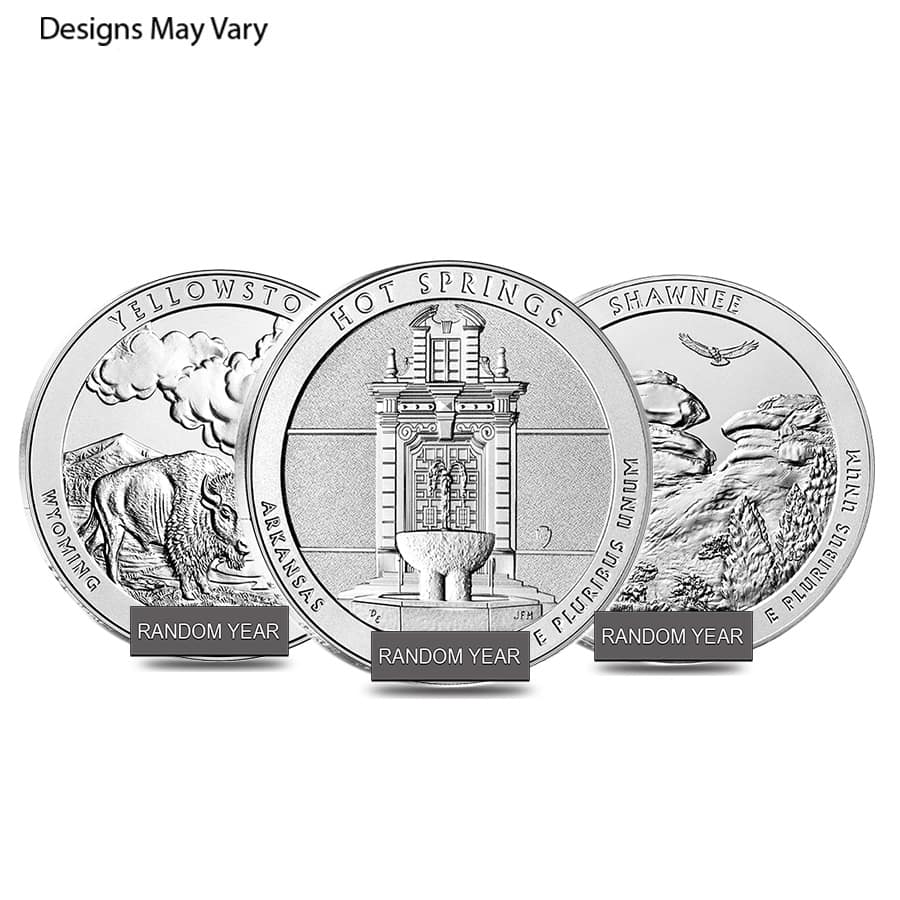 5 oz Silver America the Beautiful ATB Uncirculated Coin (Random)