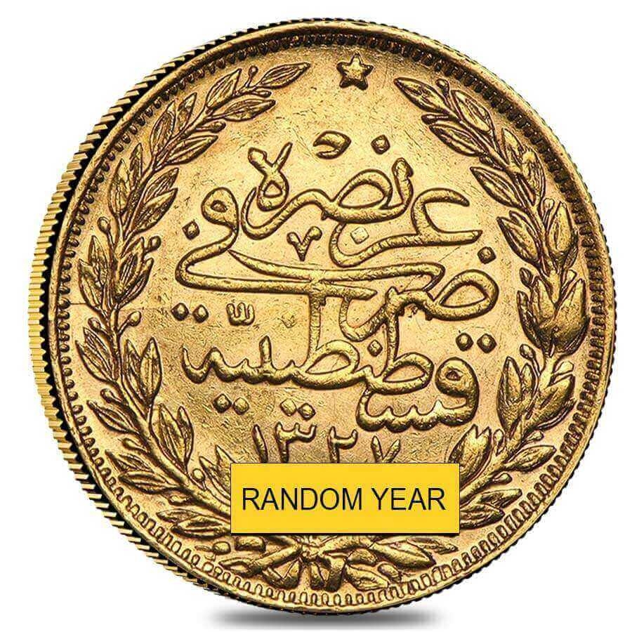 Turkey Gold 100 Kurush Avg Circ Random Year | Bullion Exchanges