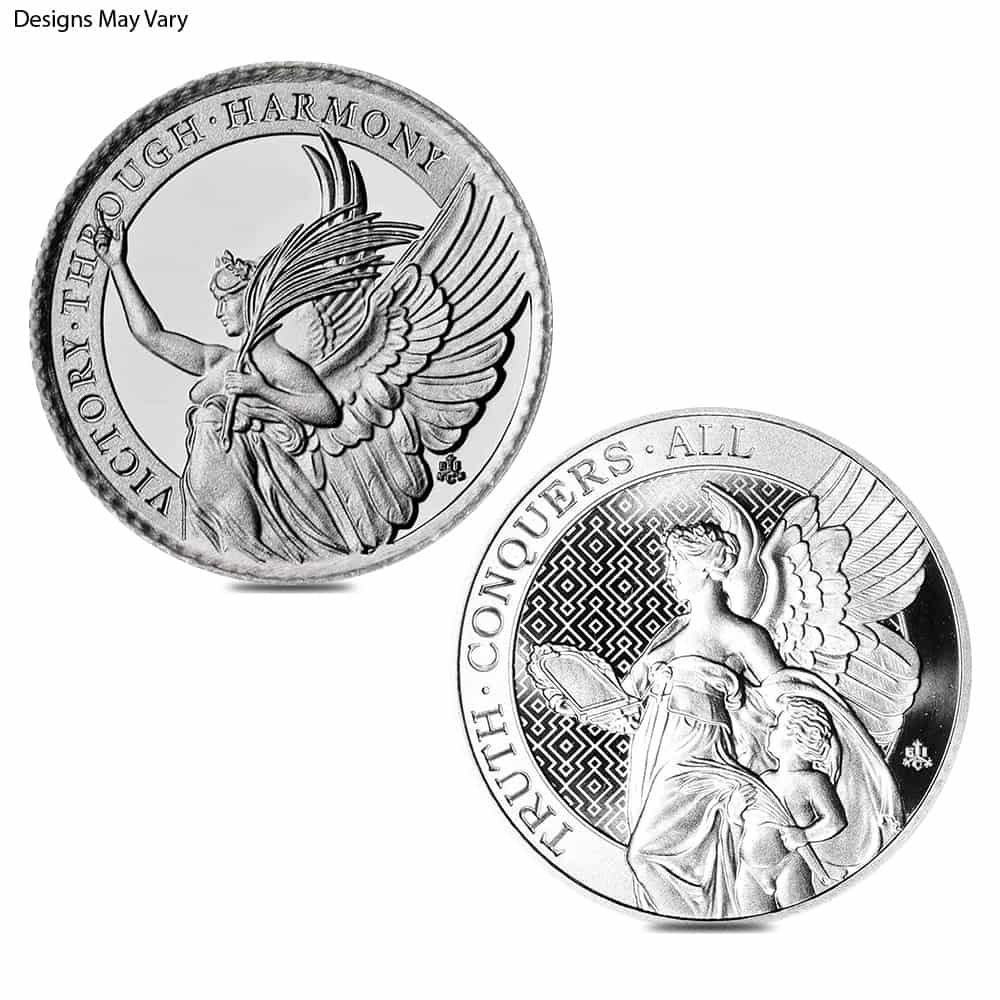 1/10 oz St. Helena The Queen's Virtues Platinum Coin