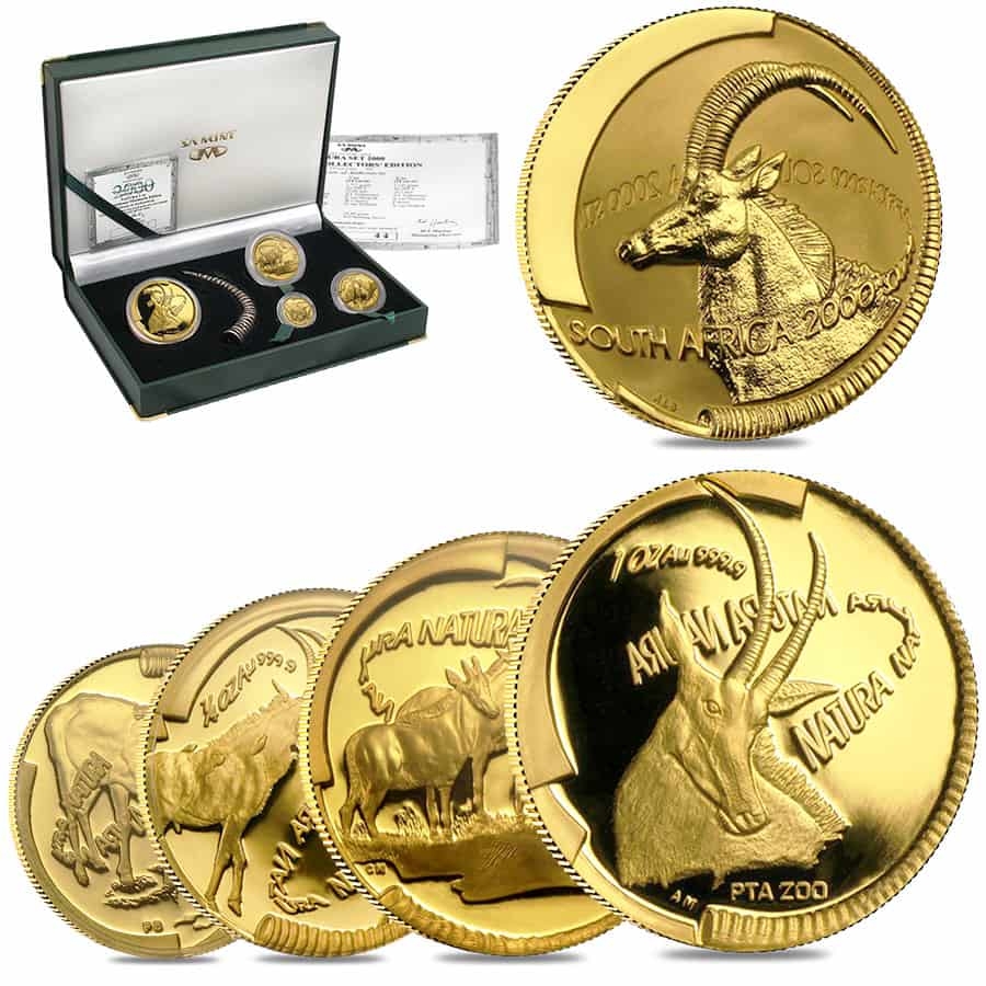 2000 Gold South Africa Natura Sable Set | Bullion Exchanges
