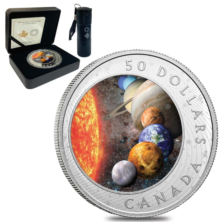2021 5 oz The Solar System Proof Silver Coin | Bullion Exchanges