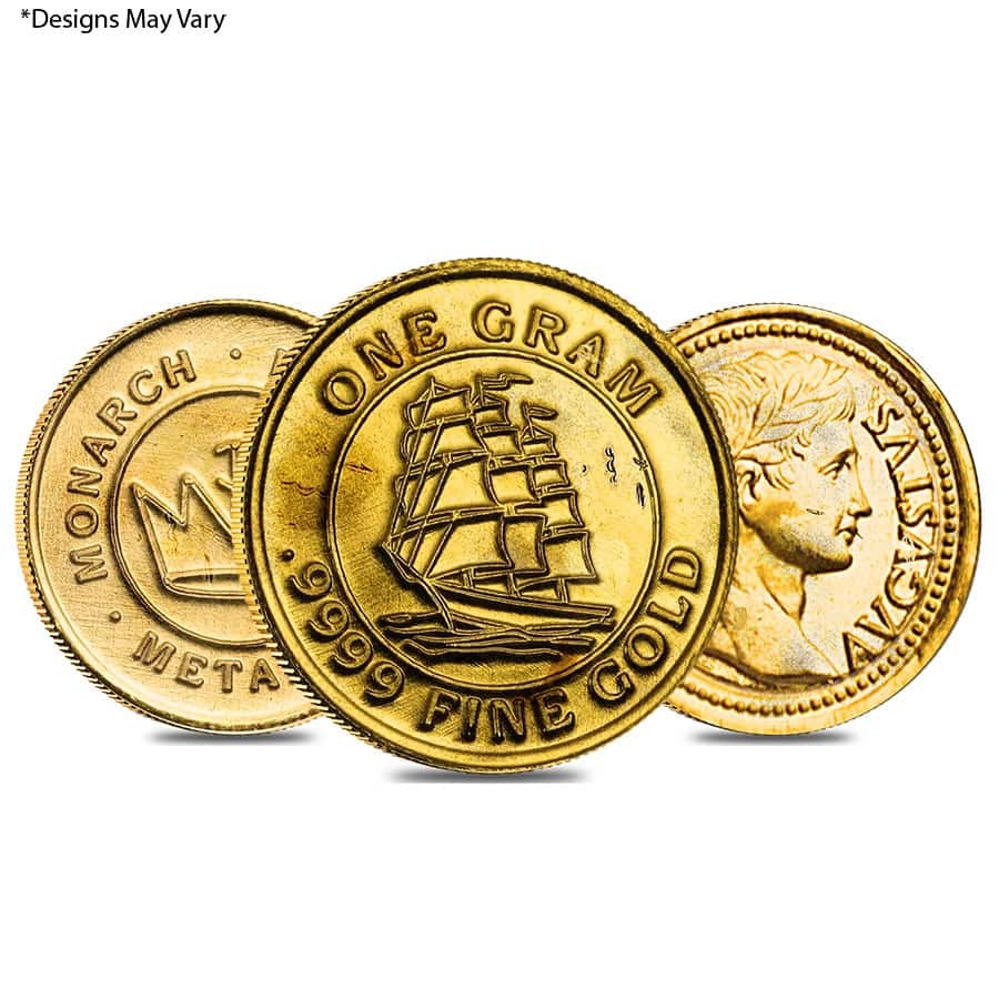 1 Gram Generic Gold Round .999+ Fine (Secondary Market)