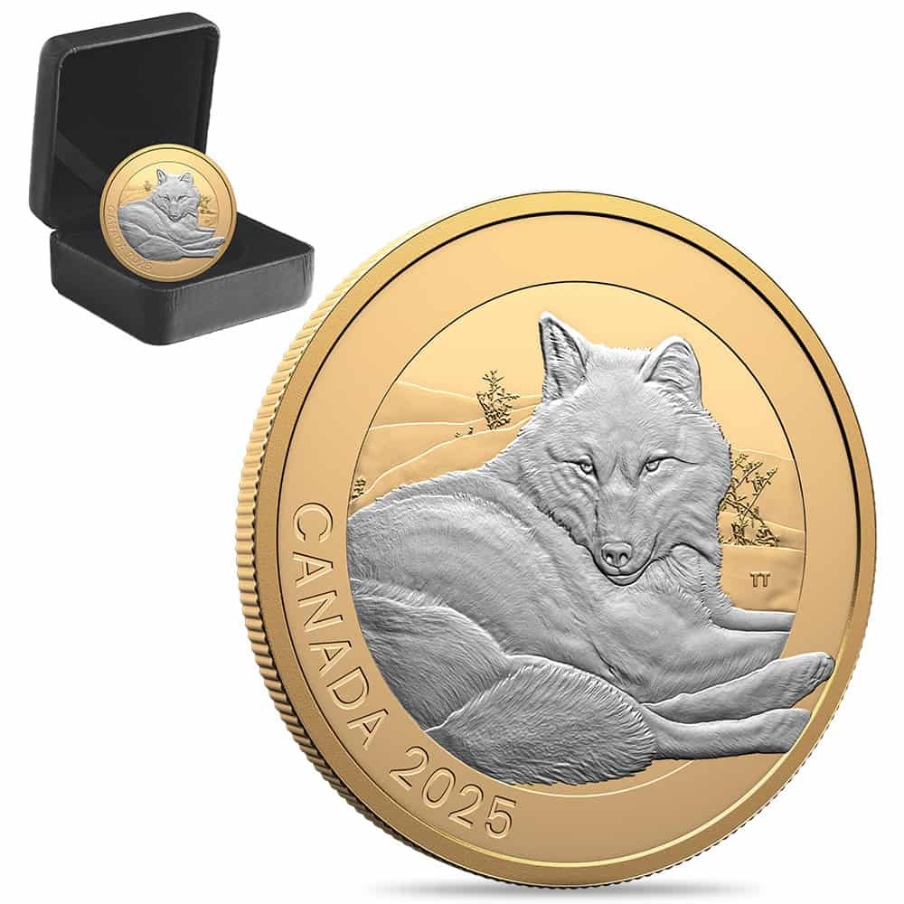 2025 Canada 1 oz Animal Portraits Grey Wolf Silver Coin