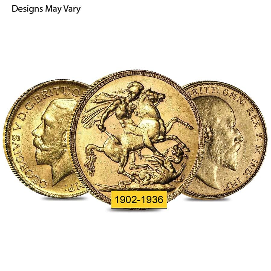 British Gold Sovereign King Coin Avg Circ (1902-1936)