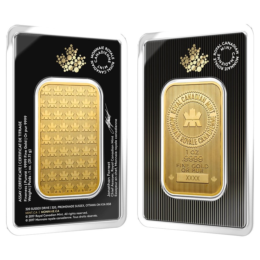 2019 1 oz Gold Wafer Bar RCM In Assay | Bullion Exchanges