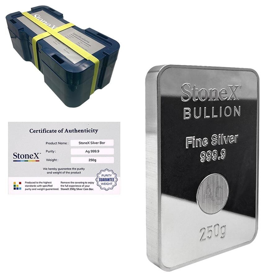 Monster Box - 2022 250g Stonex Silver Coin Bar|Bullion Exchanges