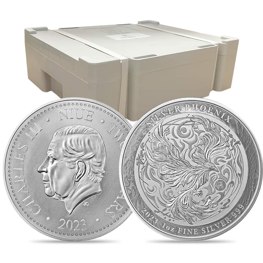 Box of 400 - 2023 Niue 1 oz Phoenix Silver Coin .999 Fine