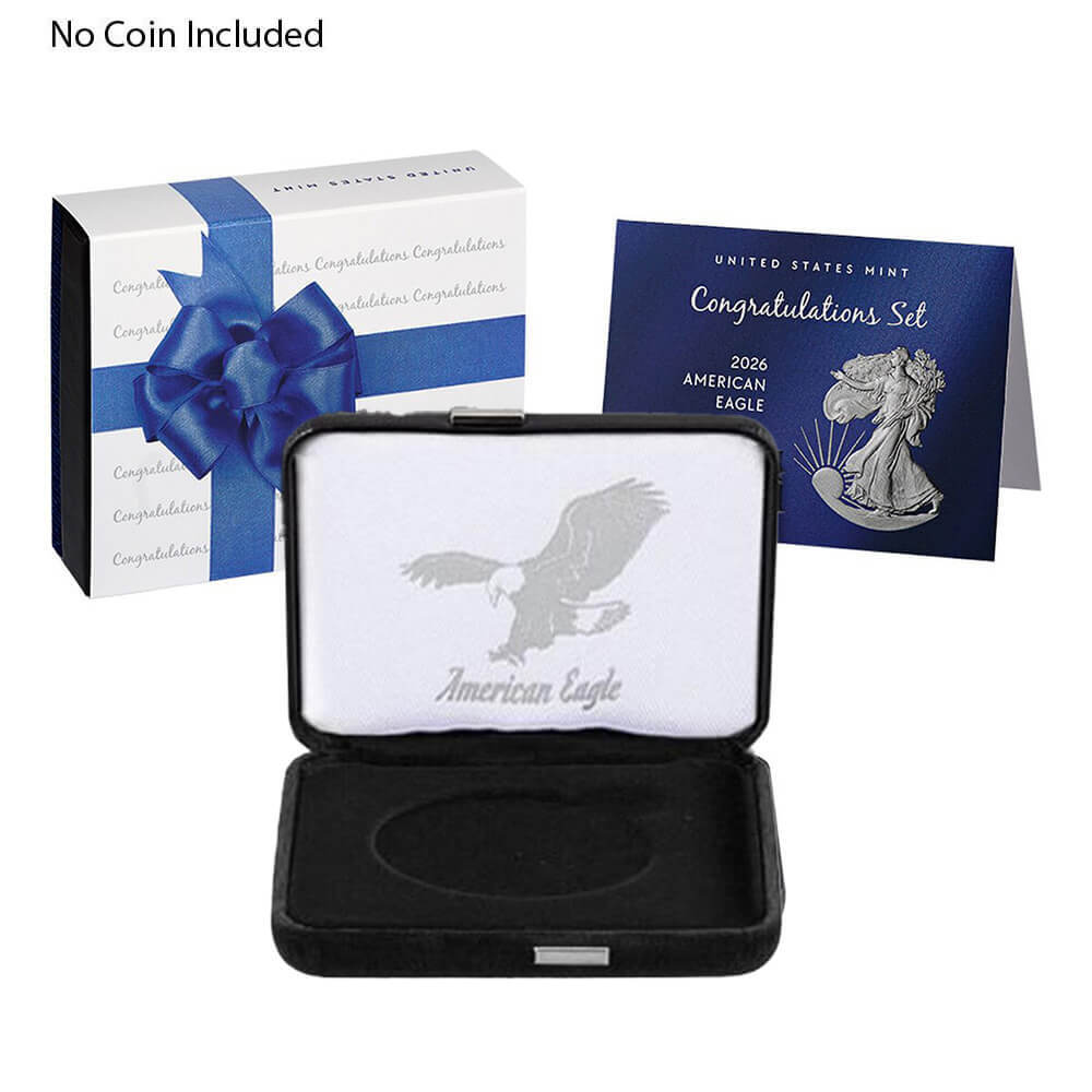 NO COIN - 2026 1 oz Proof Silver Eagle Congratulations Set