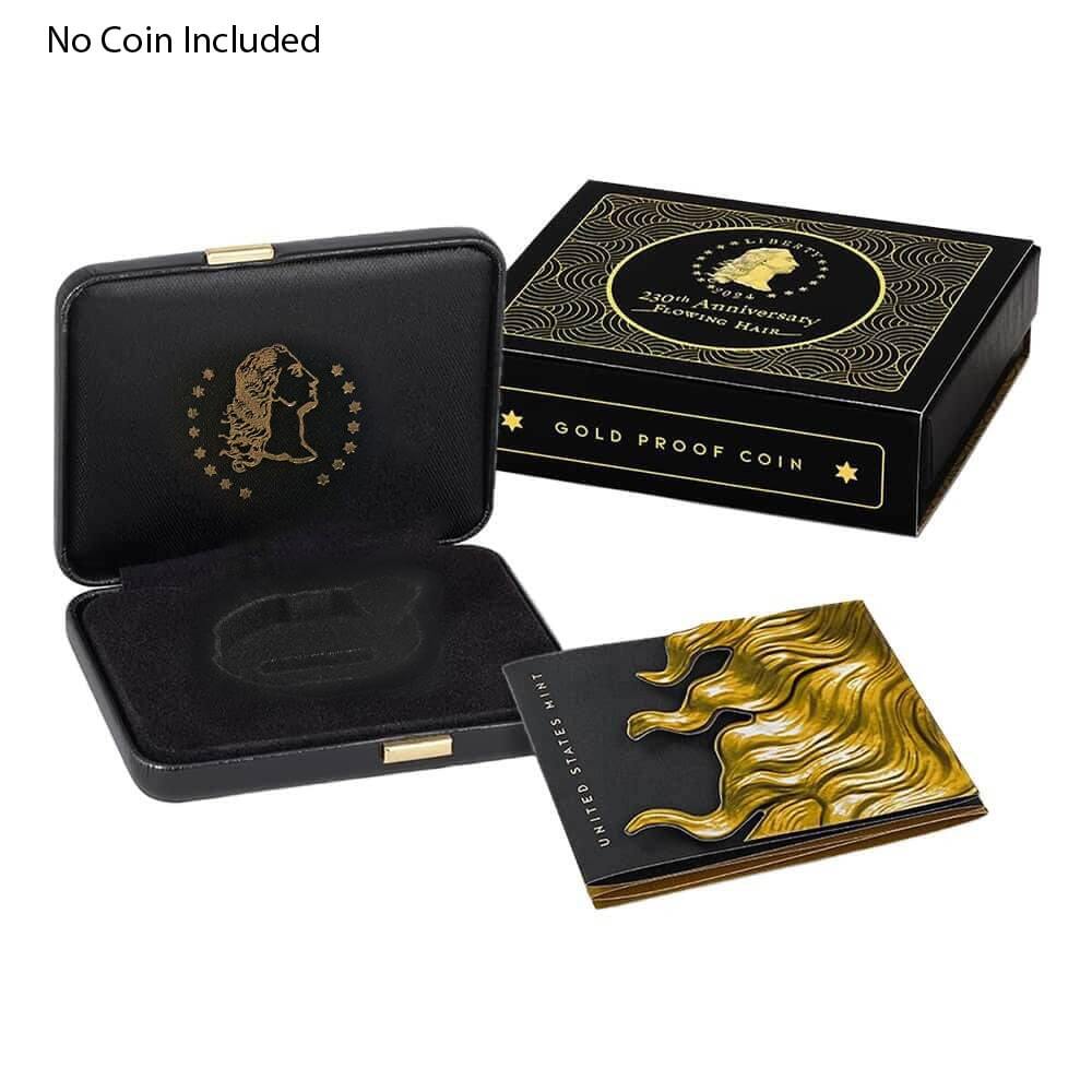 NO COIN 2024 1 oz Flowing Hair Gold Coin 230th (OEM Box & COA)